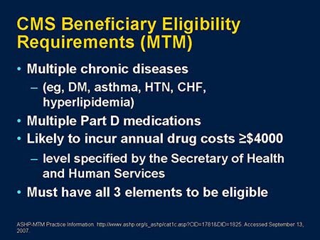 The Impact of a Specialty Pharmacy Service on Meeting MTM Requirements
