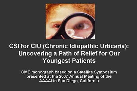 CSI for CIU (Chronic Idiopathic Urticaria): Uncovering a Patho of ...
