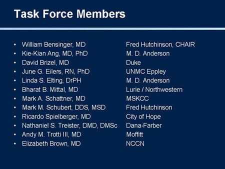 NCCN Task Force Report: Prevention and Management of Mucositis in Cancer Care (Slides With ...