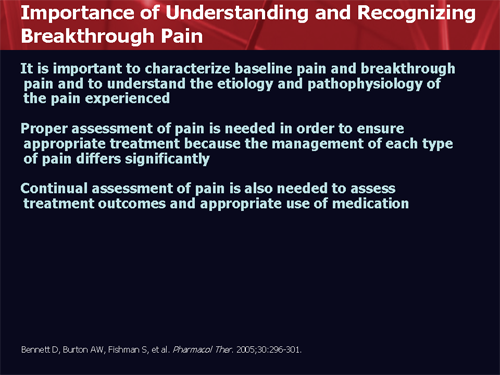 Treatment Landscape for Breakthrough Pain, Cancer (Slides With Transcript)