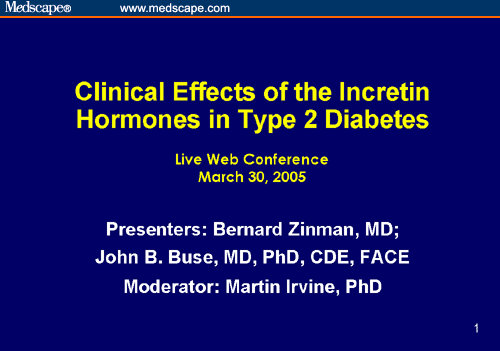 Clinical Effects of the Incretin Hormones in Type 2 Diabetes (Archived ...