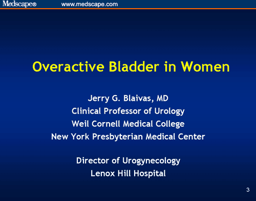 Managing Overactive Bladder in the Comorbid Patient
