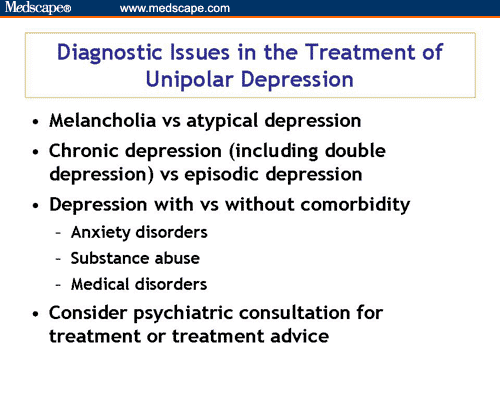 The Diagnosis and Treatment of Depression in Primary Care: An Evidence ...