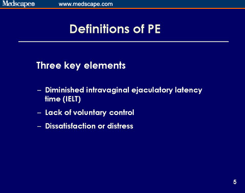 Recent Progress in the Diagnosis and Treatment of Premature Ejaculation