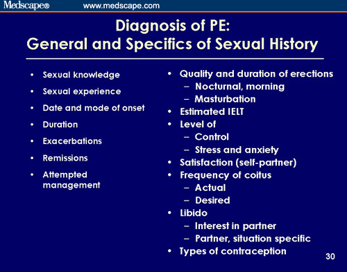 Recent Progress in the Diagnosis and Treatment of Premature Ejaculation