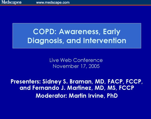 COPD: Awareness, Early Diagnosis, and Intervention