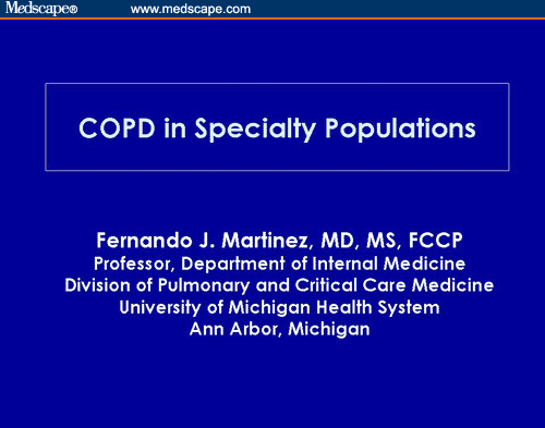 COPD: Awareness, Early Diagnosis, and Intervention