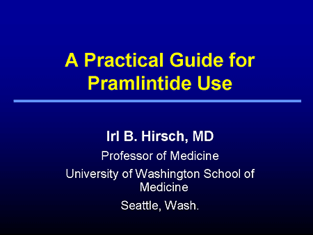 Amylin Replacement for Insulin-Treated Patients With Type 1 or Type 2 ...