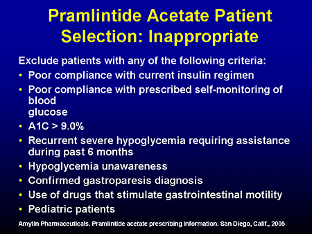 Amylin Replacement for Insulin-Treated Patients With Type 1 or Type 2 ...