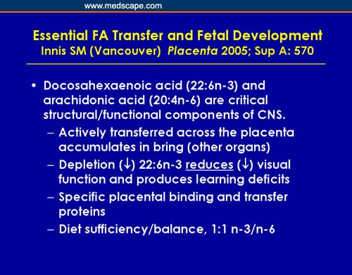 Milestones in Prenatal Nutrition: The Emerging Role of Omega-3 Fatty Acids
