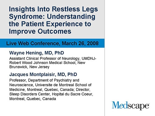 Insights Into Restless Legs Syndrome: Understanding the Patient ...