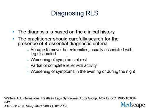 Insights Into Restless Legs Syndrome: Understanding the Patient ...