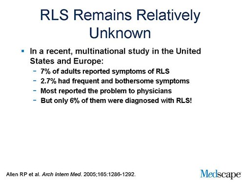 Insights Into Restless Legs Syndrome: Understanding the Patient ...