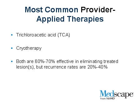 Approaches to Treatment: External Genital Warts (Slide with Transcript)