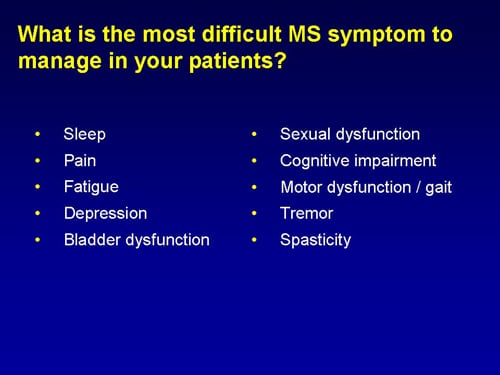 The Multidisciplinary Team in Multiple Sclerosis: Harnessing the Array ...