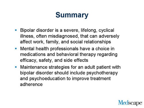 Management of Bipolar Disorder in Adults
