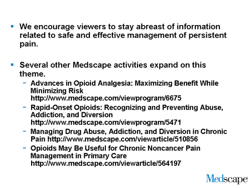 Use of Methadone in Chronic Pain Management