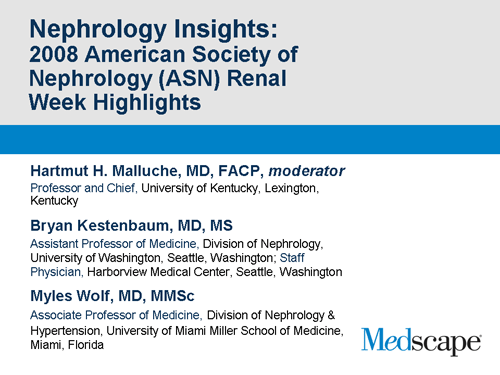 Nephrology Insights: 2008 ASN Renal Week Highlights