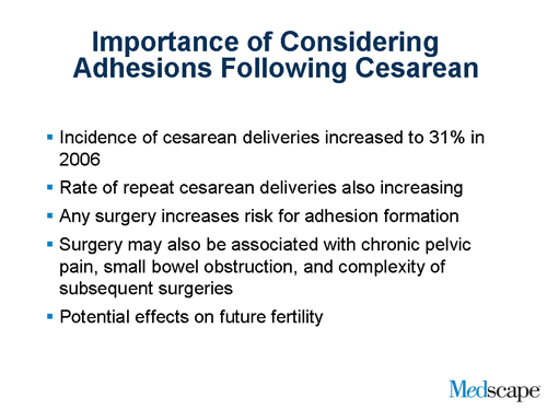 Perspectives on Adhesions Following Cesarean Delivery (Slides/Transcript)