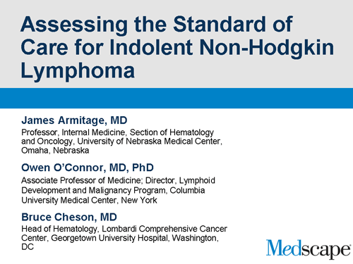 Assessing the Standard of Care for Indolent Non-Hodgkin Lymphoma ...