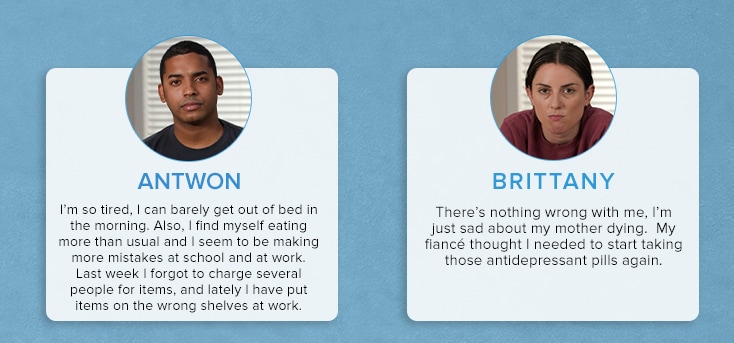 Depression Has Many Faces: Virtual Patient Simulations