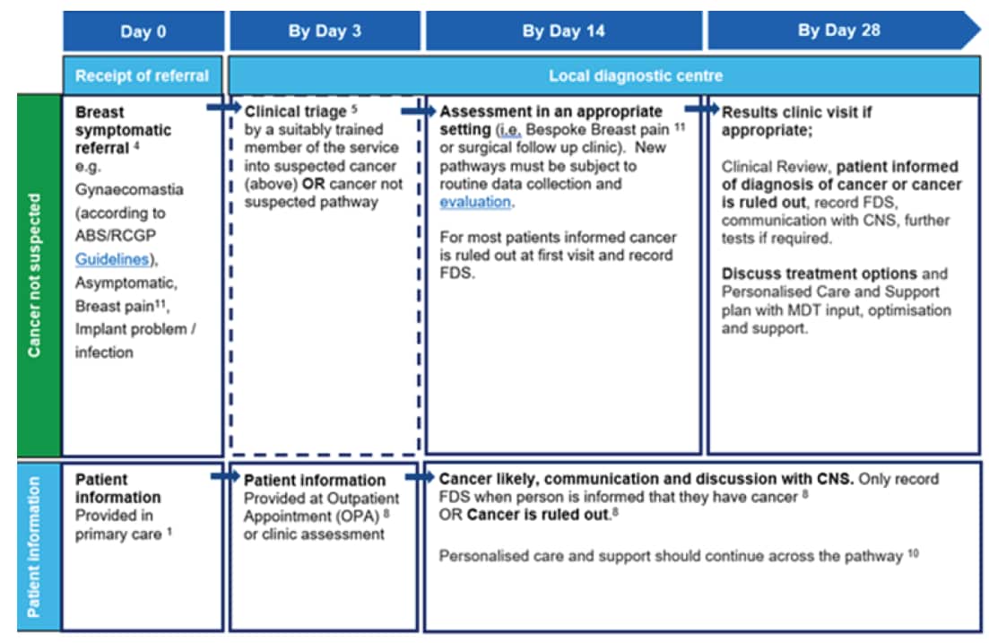 Breast Cancer: Timed Diagnostic Pathway