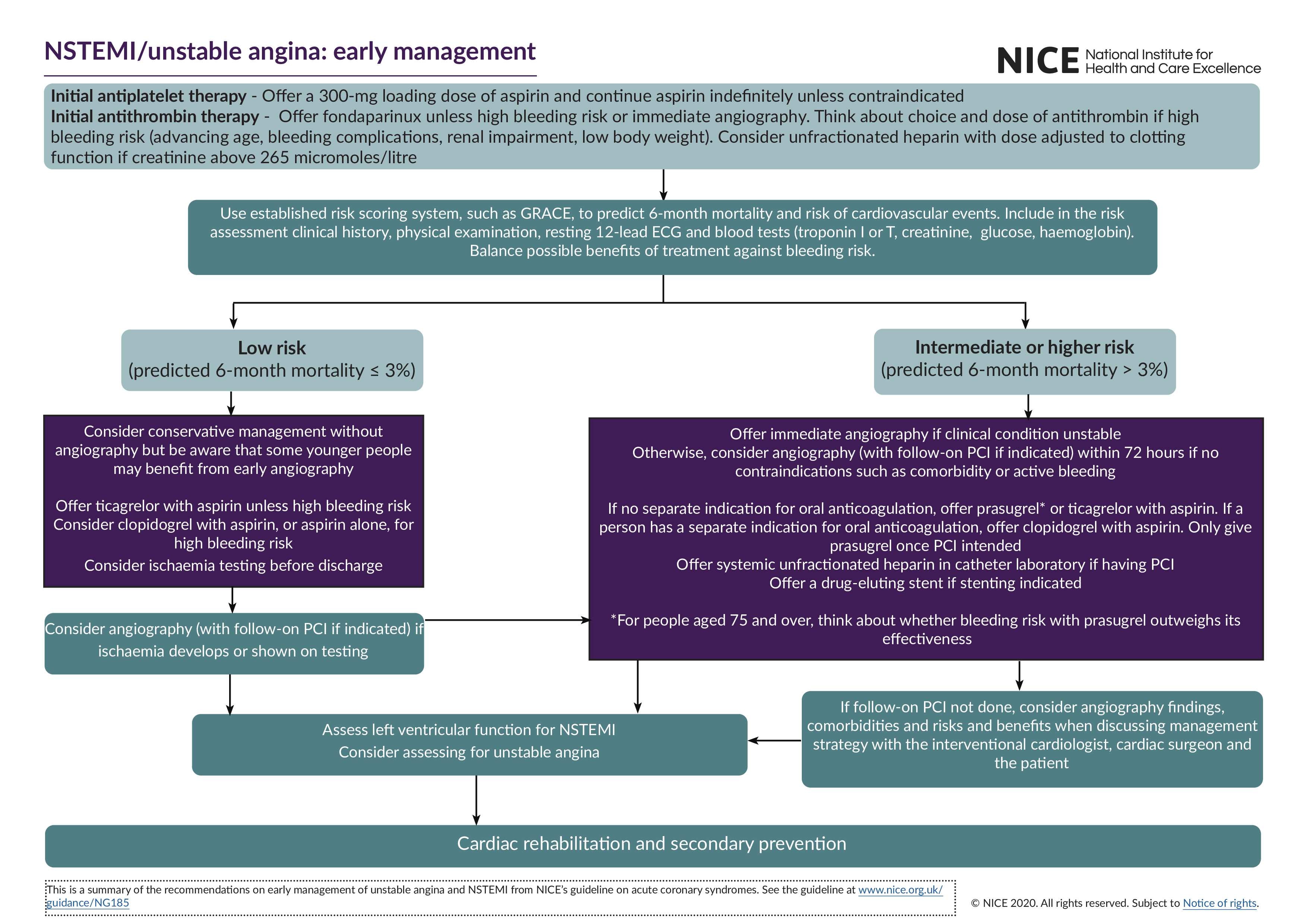 Acute Coronary Syndromes, Management in Secondary Care: NICE