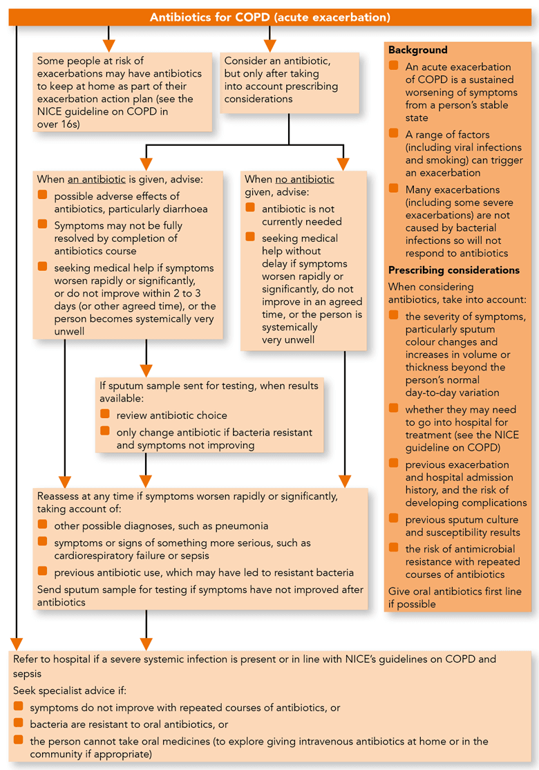 COPD Acute Exacerbation Antimicrobial Prescribing NICE 2018 Guideline COPD Acute Exacerbation Antimicrobial Prescribing NICE 2018 Guideline